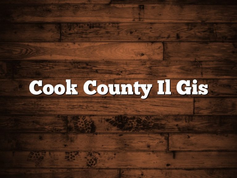 Cook County Il Gis | May 2026 | Pastureandpearl.com